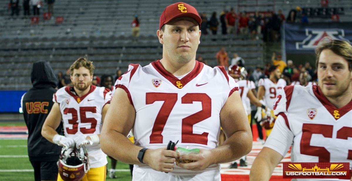 USC offensive line steps up without Andrew Vorhees in win at Arizona