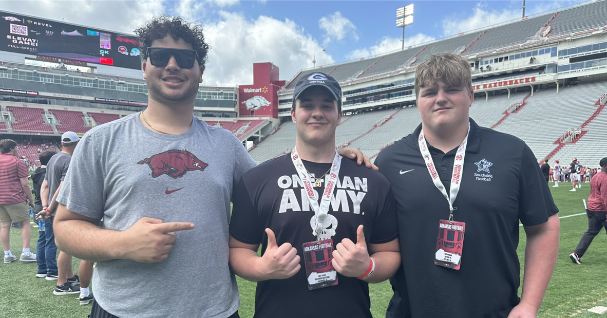 2026 OL Cody Taylor enjoys time with recruits, coaches in Fayetteville