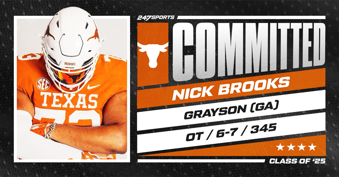 Top247 OT Nick Brooks commits to Texas over Georgia, USC