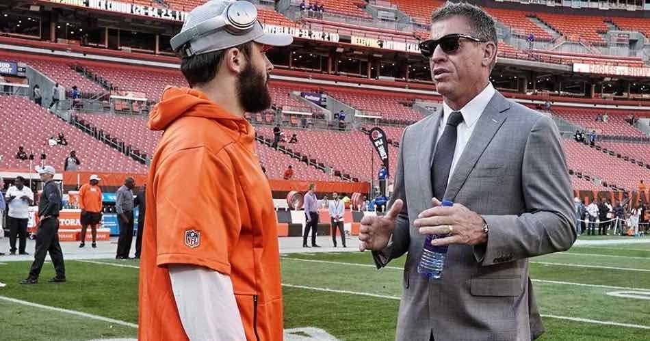 Troy Aikman sees a Tony Romo-like quality in Baker Mayfield