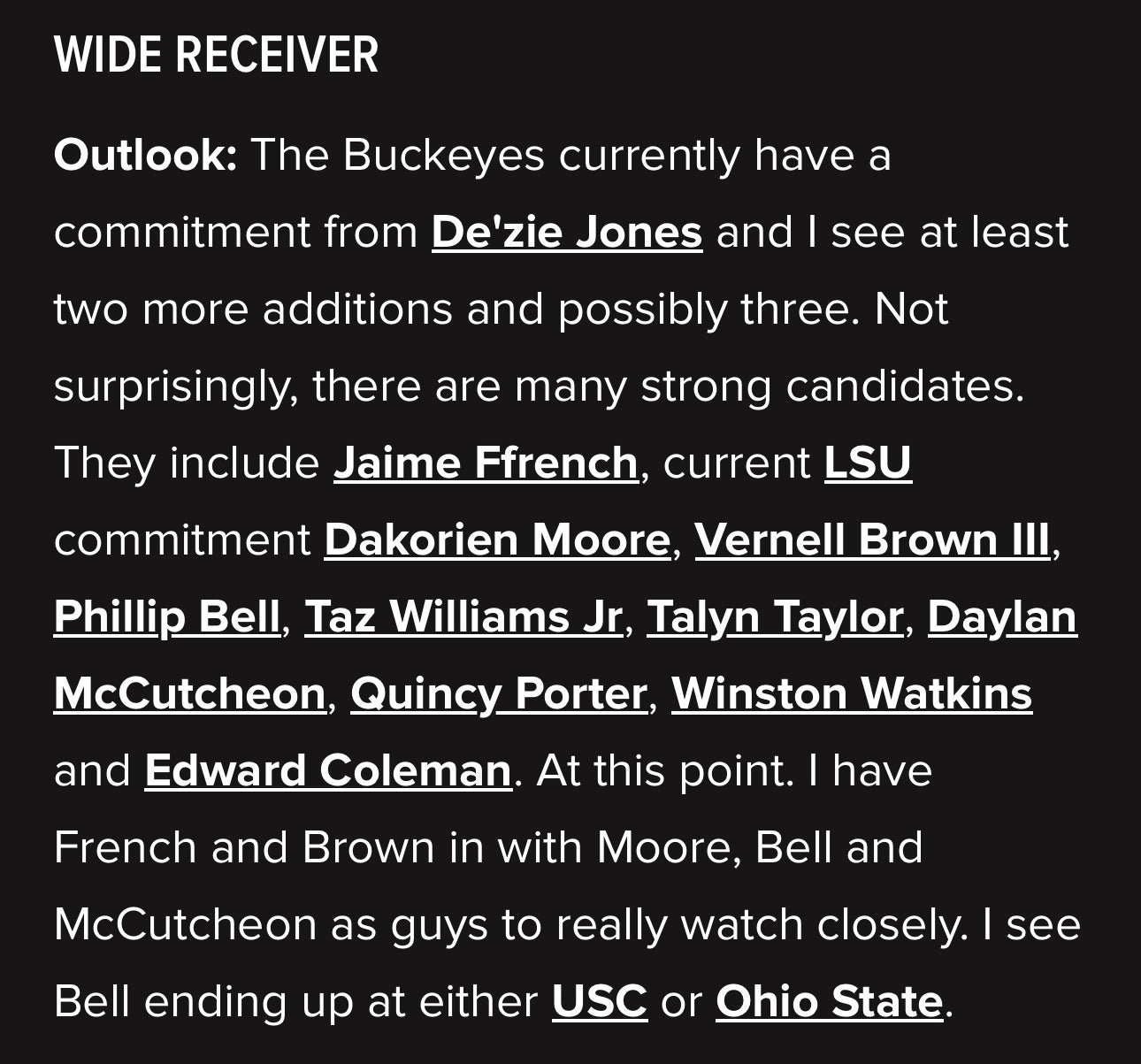 What went wrong with Jamie Ffrench?