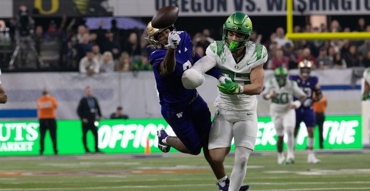 Photos from No. 5 Oregon's Pac-12 Championship Game loss to Washington