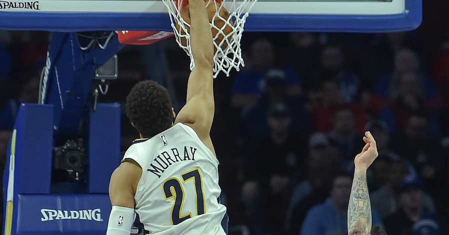 WATCH || Jamal Murray dunks all over JJ Redick