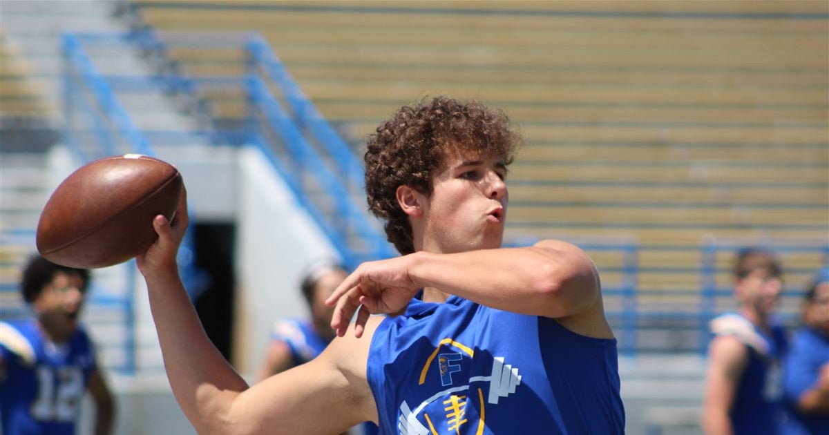 Buckeye QB target Ryan Montgomery in action at Ohio State today