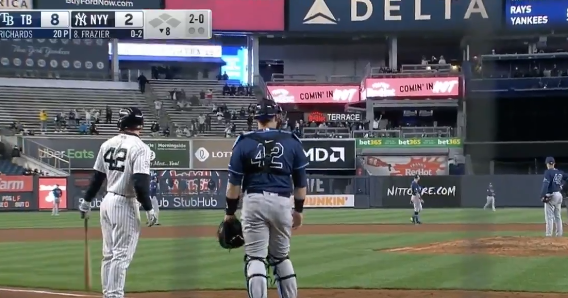 WATCH: Yankees fans throw balls onto field, halting play