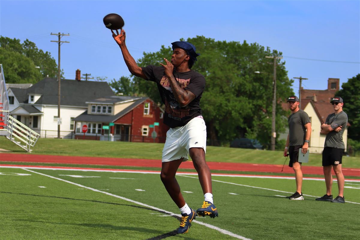 LOOK: Michigan QB Bryce Underwood shows off his arm during Quarterback ...