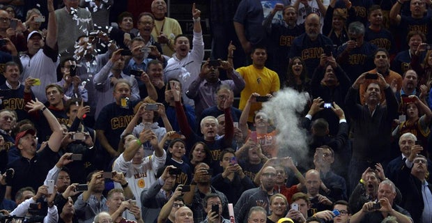 LeBron James, and the chalk toss, are back in Cleveland