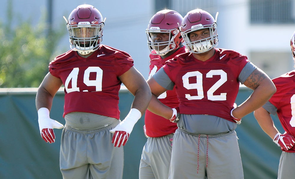 Alabama searching for defensive alpha dogs; looks to D-line