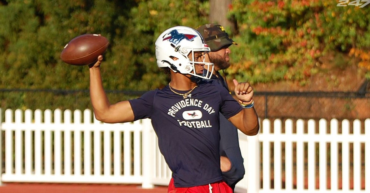 5-star QB Jadyn Davis sets a visit this weekend and head coaches are ...