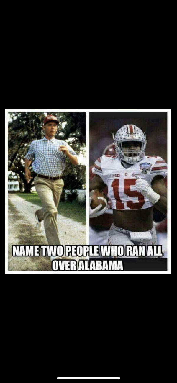 Name Two people who ran all over Alabama