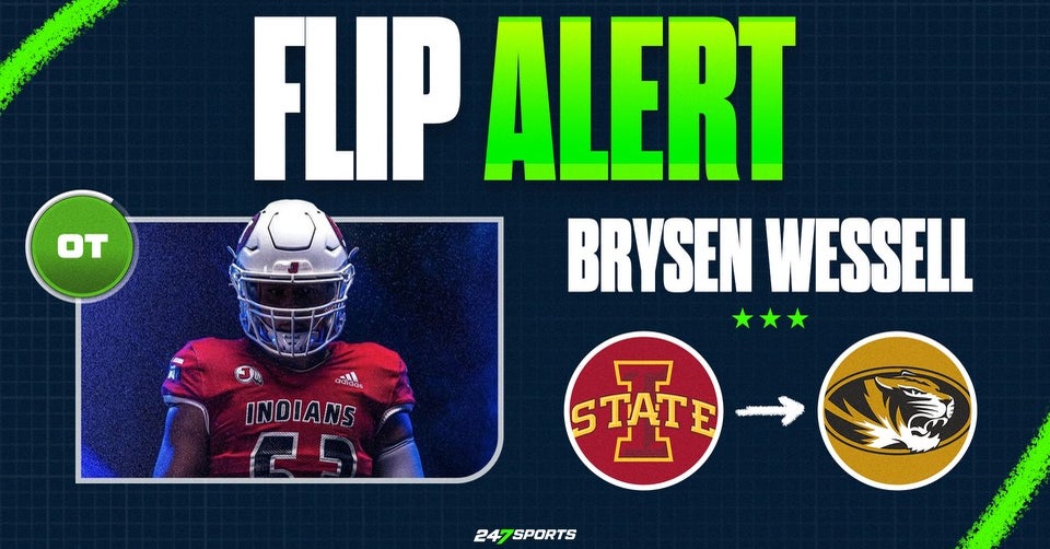 Missouri flips in-state two-way lineman Brysen Wessell from Iowa State