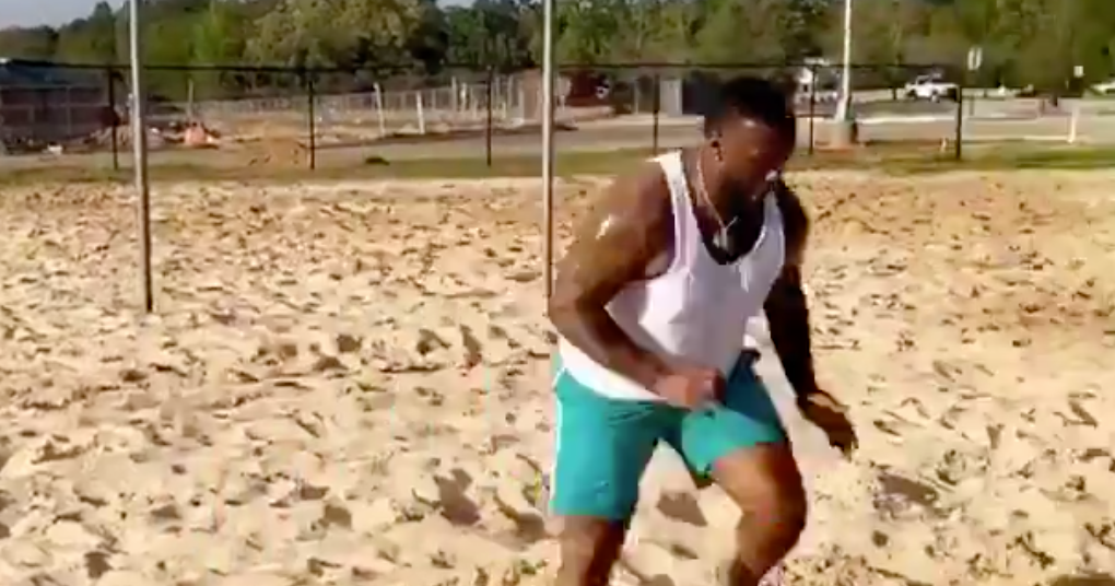 WATCH: Neil Farrell works drills after ankle surgery