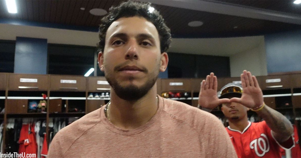 VIDEO: Former Hurricane Yohandy Morales reviews spring training game ...