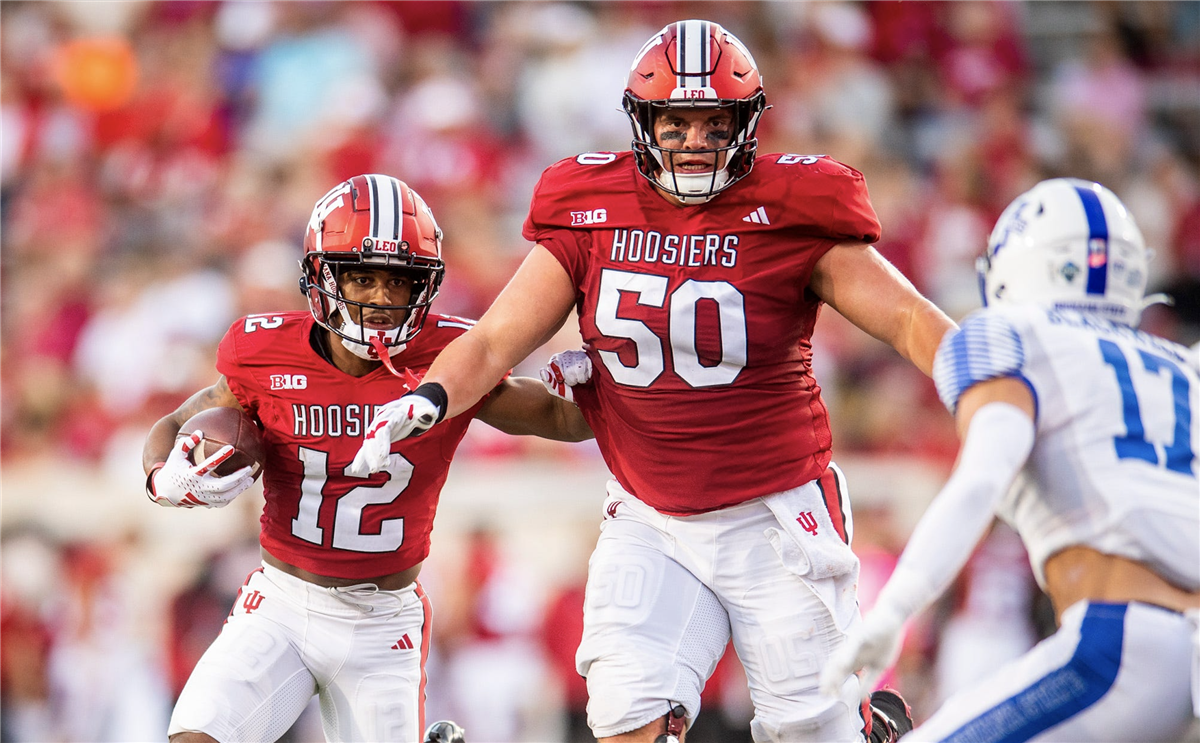 Indiana football's Donaven McCulley, Zach Carpenter named All-Big Ten ...