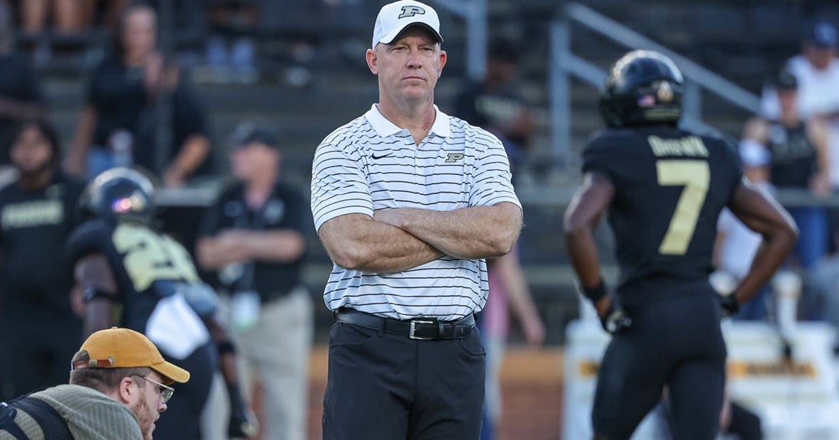 Purdue football coach Jeff Brohm previews game at Syracuse