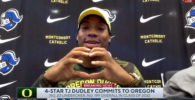 Watch TJ Dudley commit to Oregon, explain his commitment