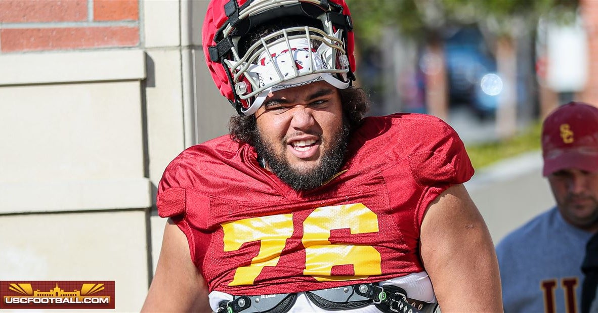 USC OL Mason Murphy details areas of improvement for spring, competition in room