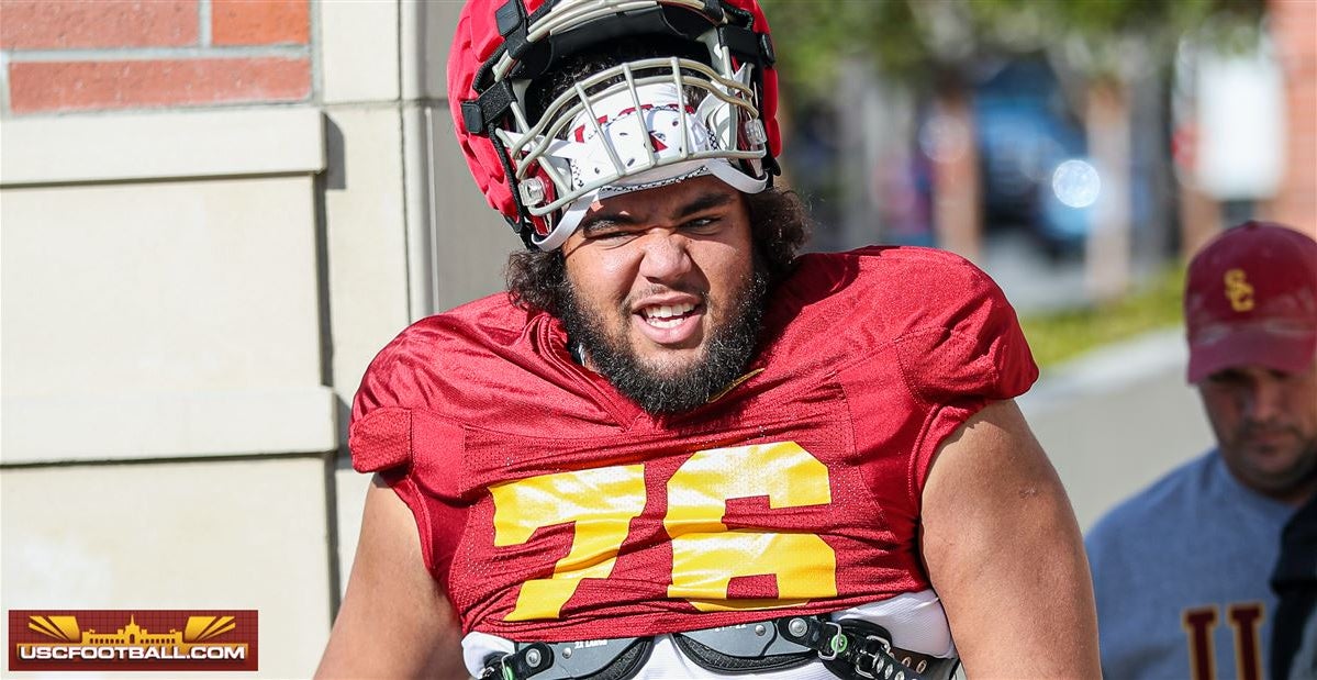 USC OL Mason Murphy details areas of improvement for spring, competition in room