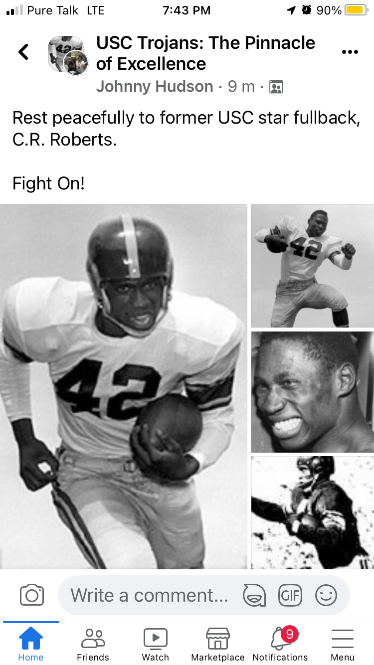 R.I.P, God bless, and Fight On Forever, C.R. Roberts.