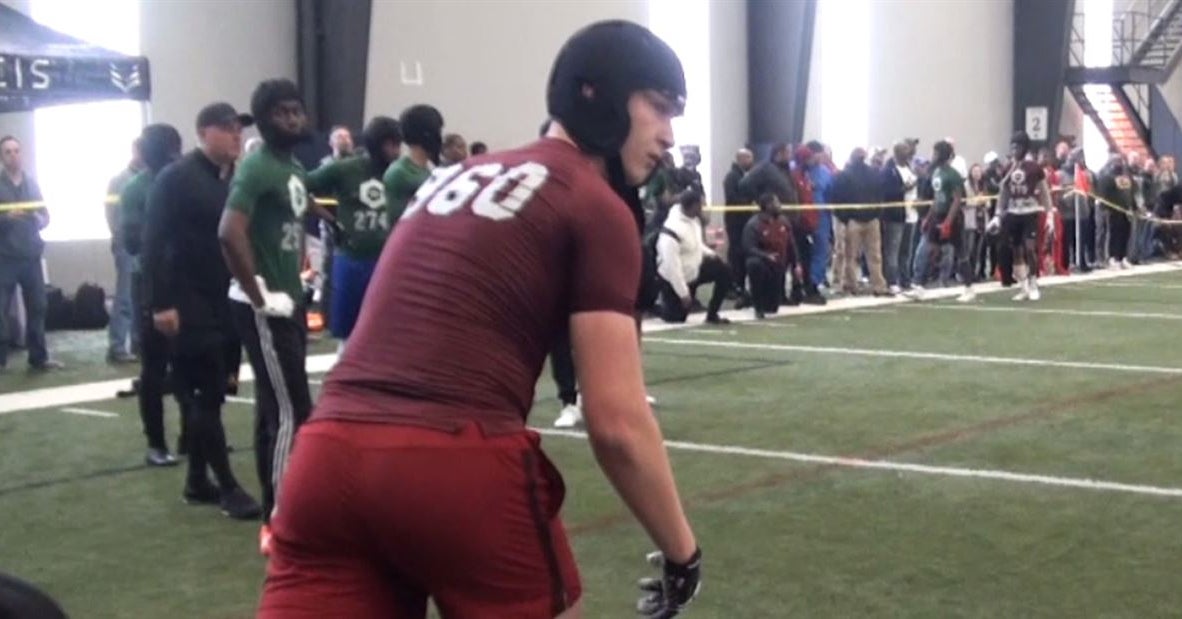 Watch: Kansas TE commit Will Huggins shines at Opening Regional
