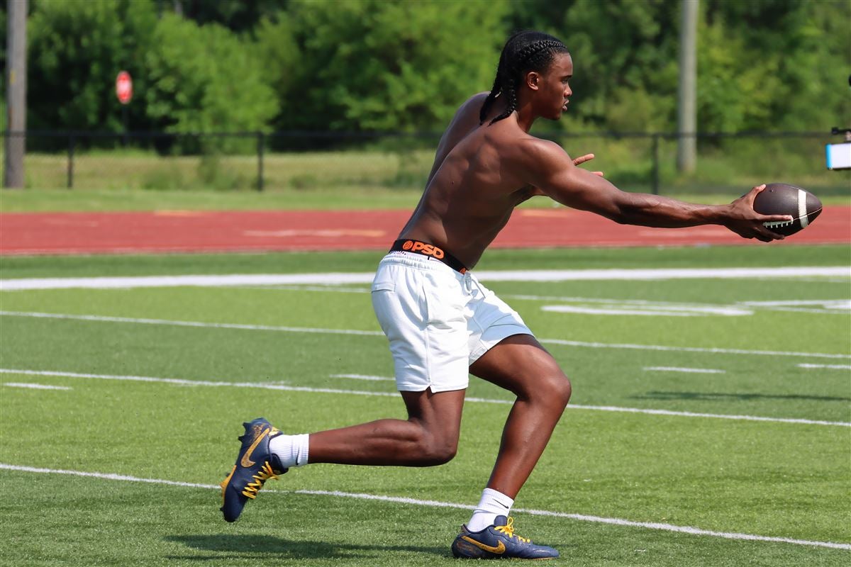 LOOK: Michigan QB Bryce Underwood shows off his arm during Quarterback ...