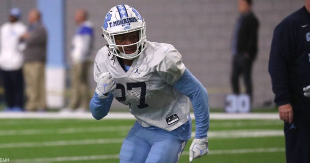 Trey Morrison Emerging as Veteran Voice in UNC's Secondary