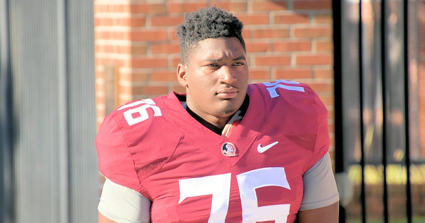 Freshman Darius Washington brings hope, effort to FSU's O-line