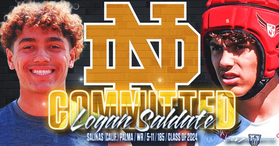 BREAKING: Three-Star WR Logan Saldate Commits to Notre Dame