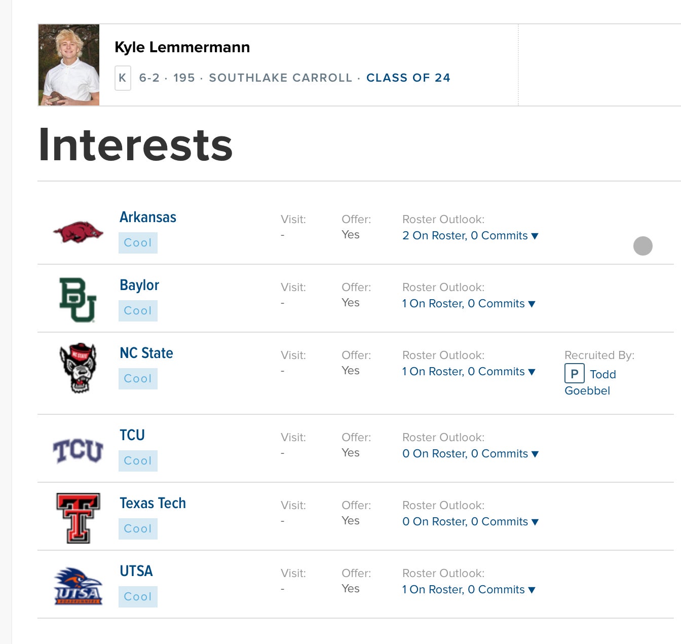 2024 PK Kyle Lemmermann offered Scholarship - Top PK in '24