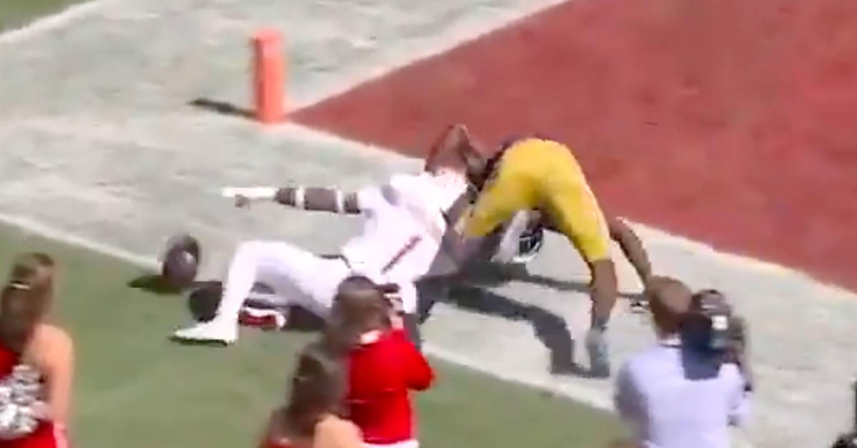 Notre Dame football: Kevin Austin catches controversial touchdown pass ...