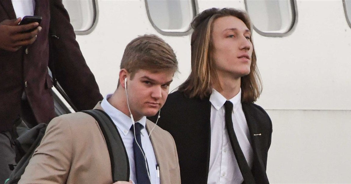 Trevor Lawrence reacts to Chase Brice winning Duke starting job