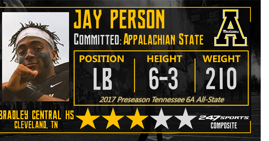 VERSATILE LB JAY PERSON COMMITS TO APP STATE