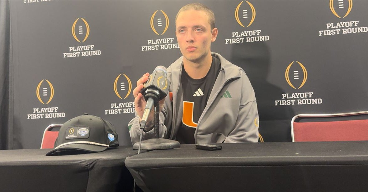 VIDEO: Carson Beck postgame press conference after win at No. 7 Texas A&M
