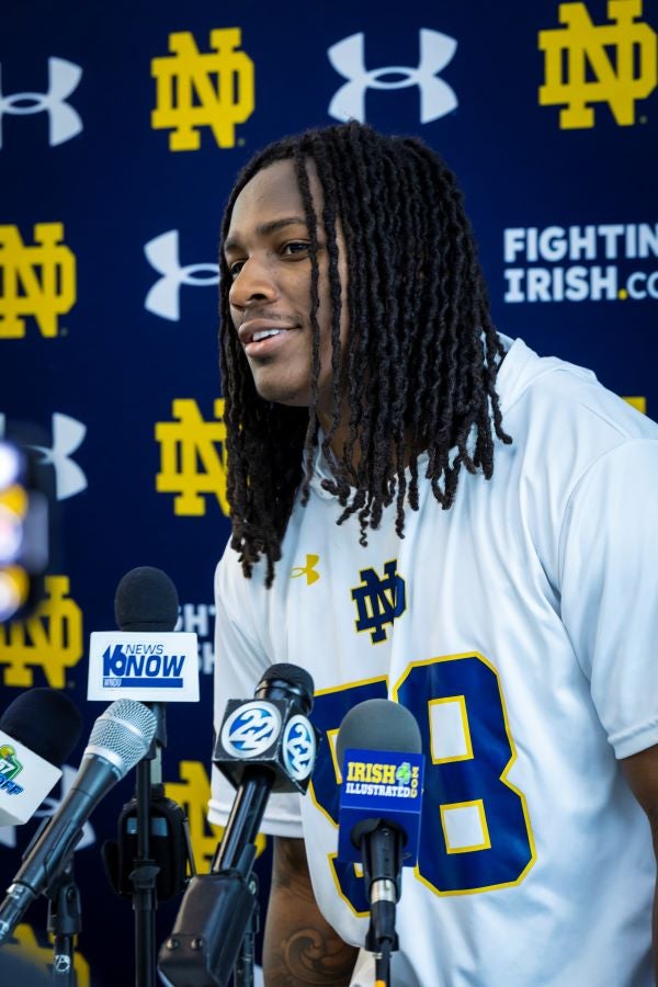 Photo Gallery: Notre Dame Introduces Linebackers Coach Brian Jean-Mary ...