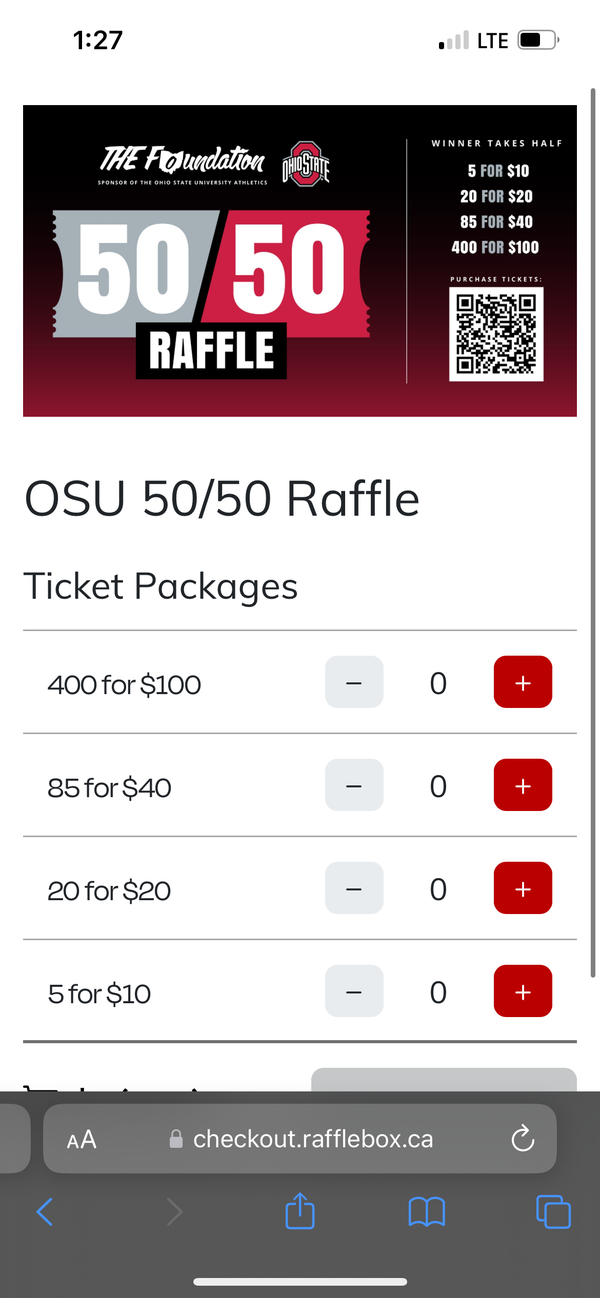 THE Foundation raffle