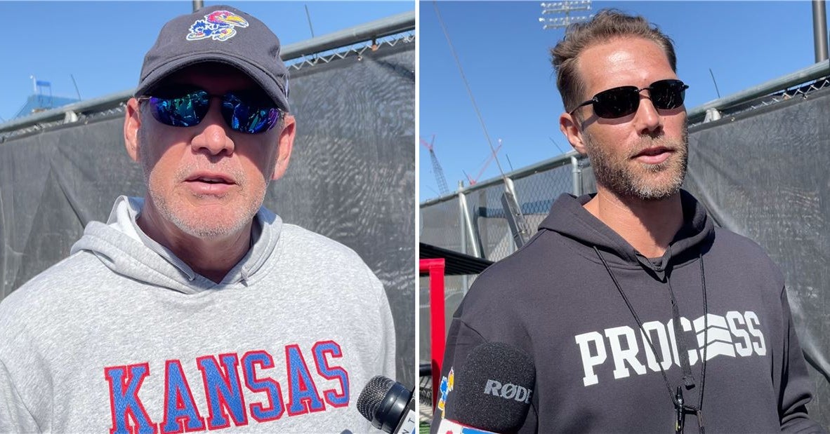 WATCH: Lance Leipold, Matt Gildersleeve discuss KU's first spring ...