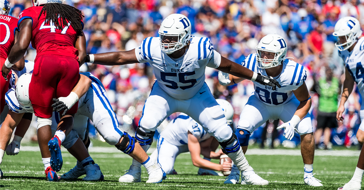 Duke offensive tackle Andre Harris, Jr. officially declares for 2023 ...