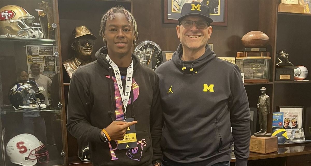 Top247 WR Taz Williams Jr. blown away by visit experience at Michigan