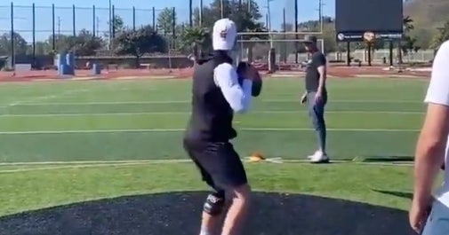 WATCH: Joe Burrow throwing in workout