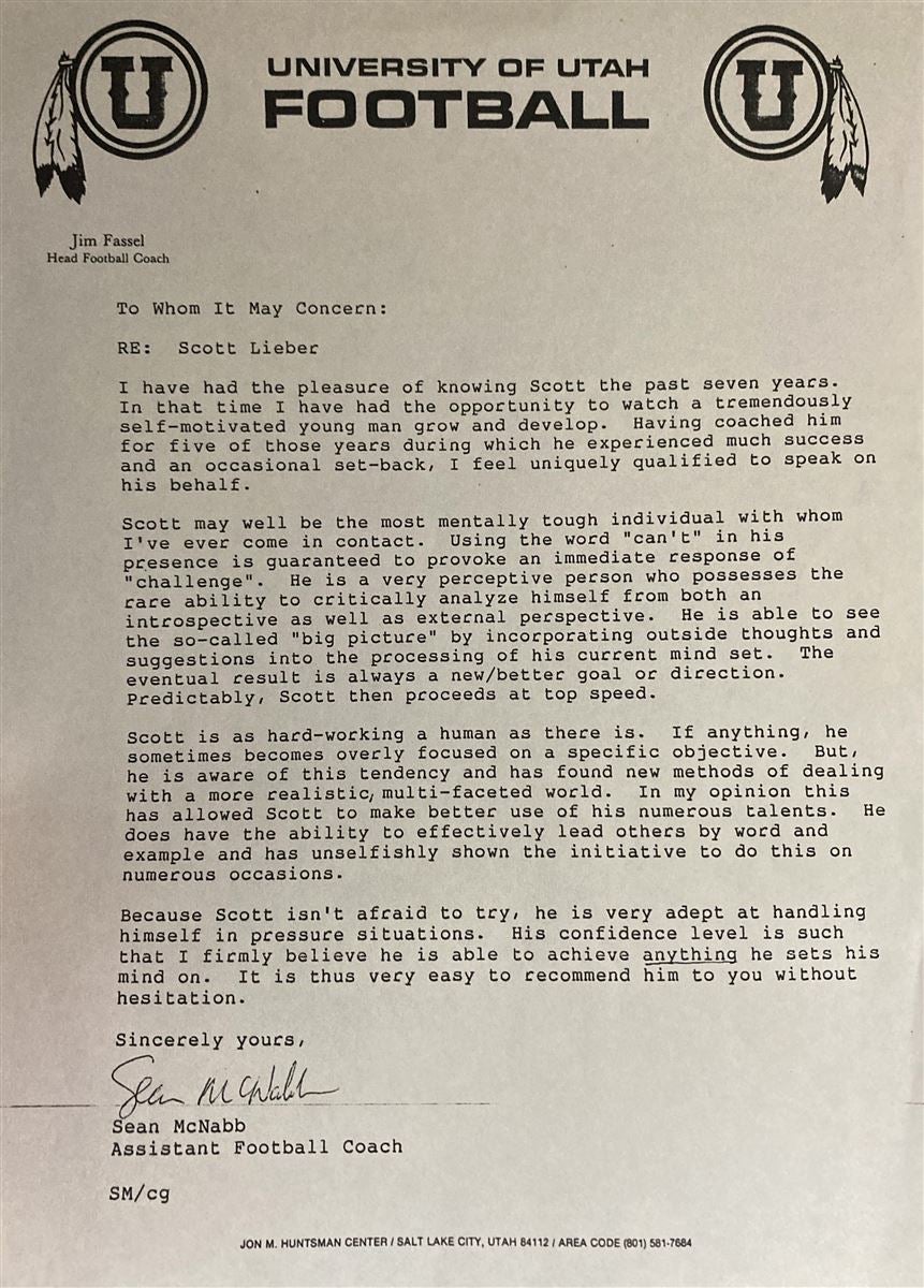 Walk-ons and Wisconsin: The Bond Between Ute Kicker Scott Lieber and ...