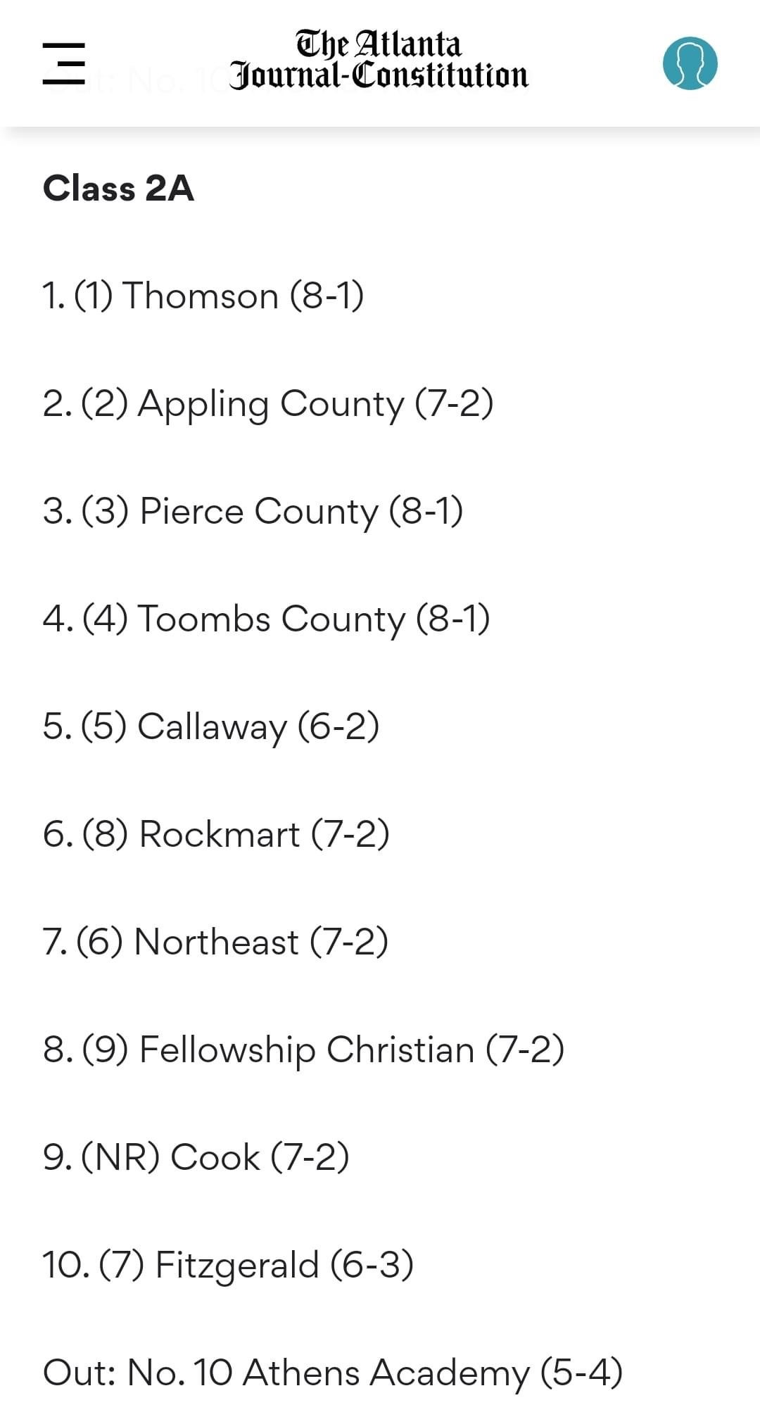 2A ranking