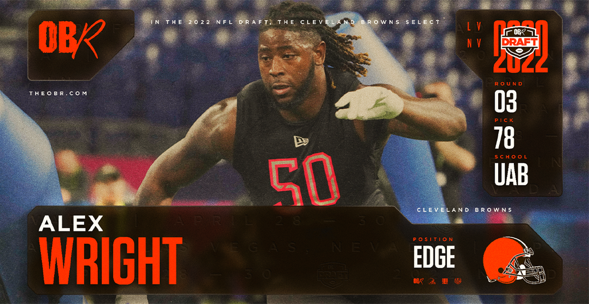 Cleveland Browns Select EDGE Alex Wright 78th Overall Cleveland Browns Select EDGE Alex Wright 78th Overall