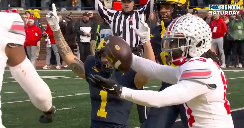 Michigan leads Ohio State after Roman Wilson's disputed touchdown ...
