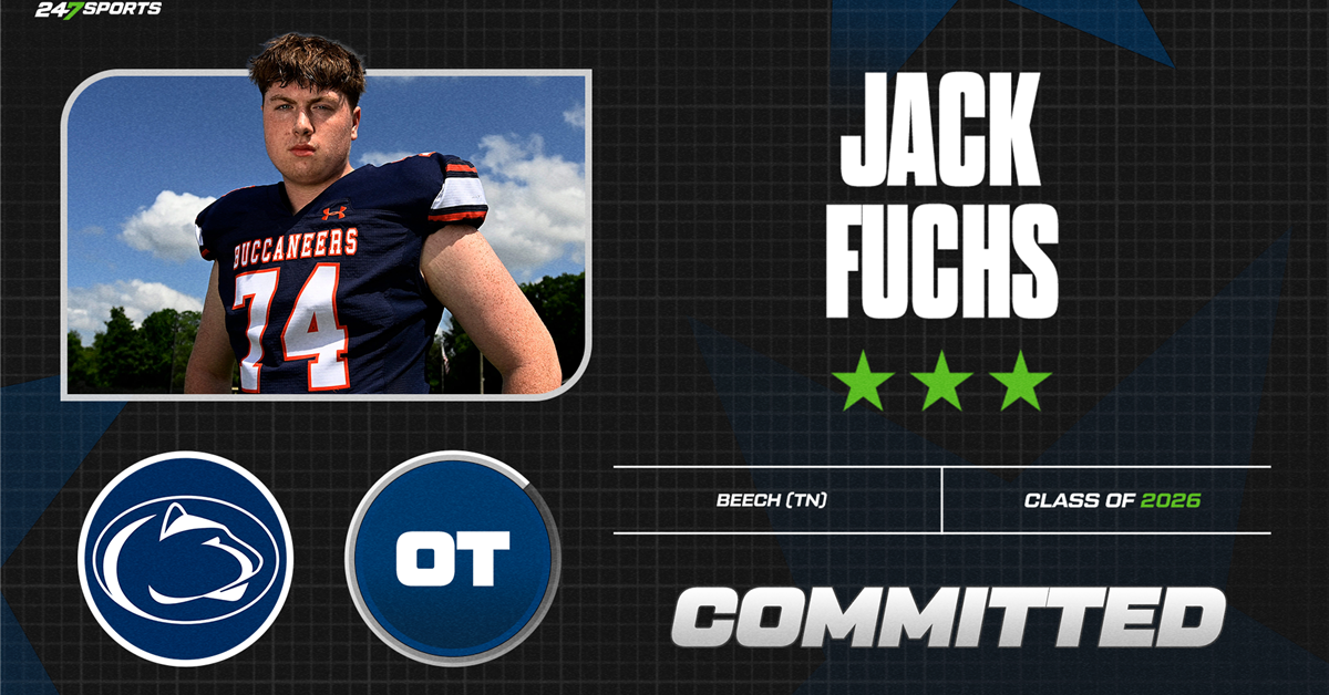 Penn State receives commitment from Tennessee offensive tackle Jack Fuchs