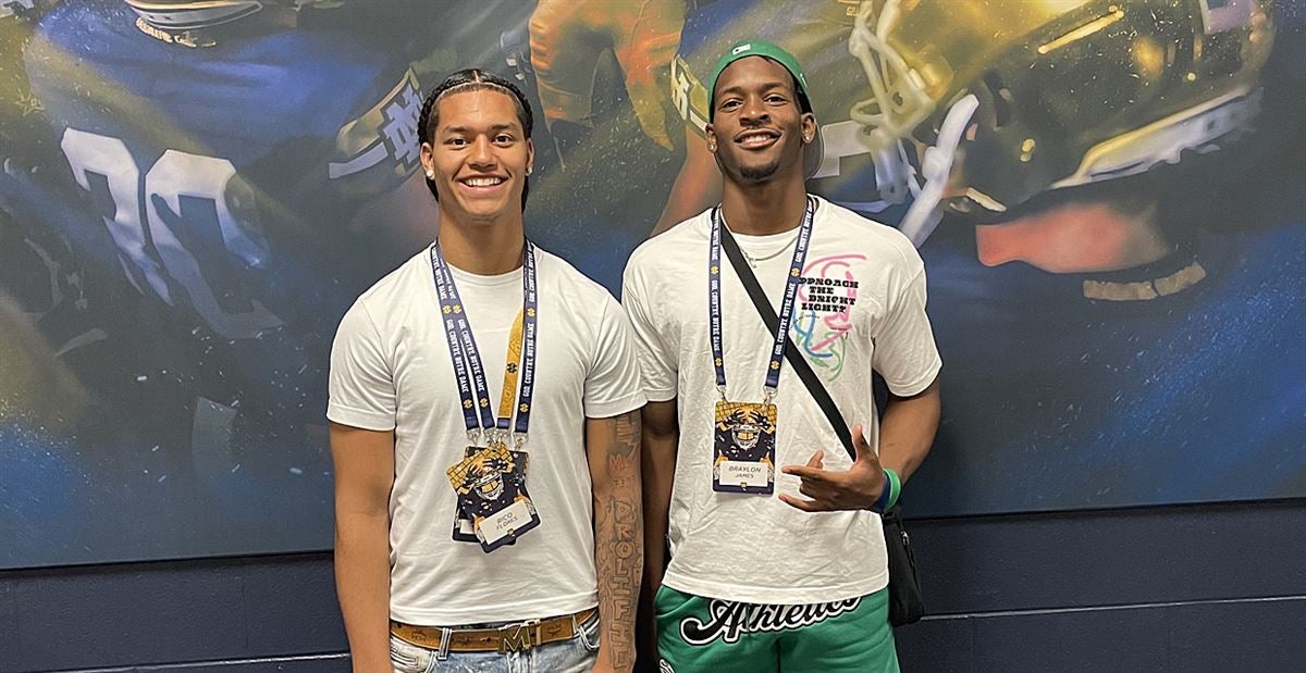 Top247 WR Rico Flores wraps up official visit to Notre Dame