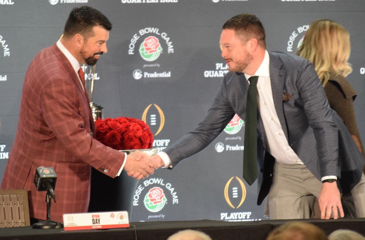 Sights and Sounds:Ohio State at Rose Bowl Media Day, practice session