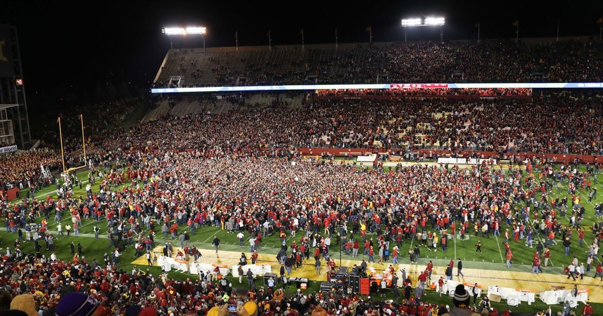 Iowa State fined for storming field, appeals Big 12 decision