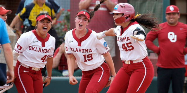 Super Regional Sooners Take Game 1 Tie Ncaa All Time Win Streak Of 47