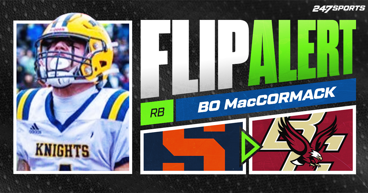 Boston College flips '25 RB Bo MacCormack from Syracuse