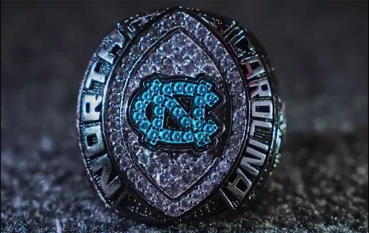 Look: UNC Football Receives Military Bowl Rings